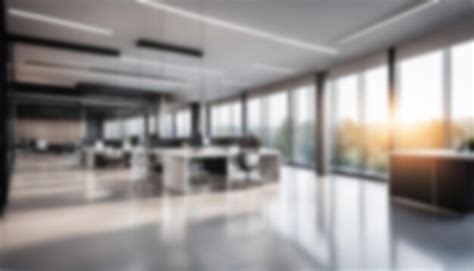 Premium Ai Image Blurred Workspace View