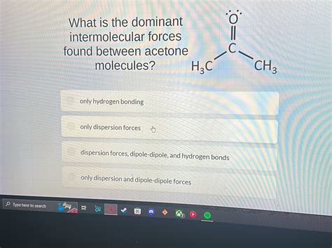 What Is The Dominant Intermolecular Forces Studyx