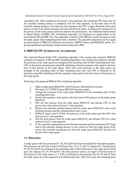An Improved Round Robin Cpu Scheduling Pdf