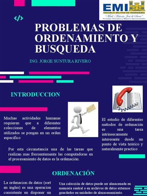 Tema Algoritmos De Ordenamiento Pdf Datos De Computadora