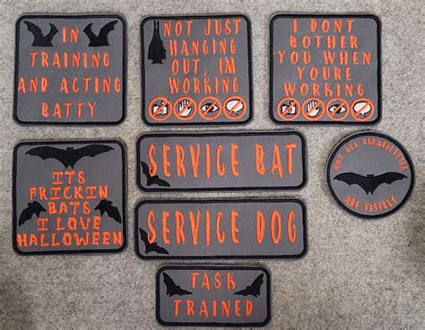 Bats Themed Patch Set Bully Boutique