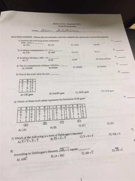 solved perform the following binary subtraction 1100