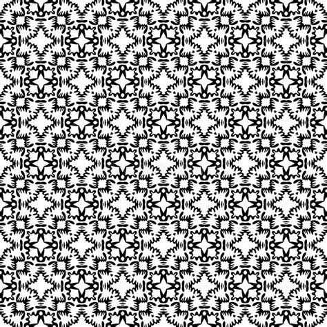 Vector Black Seamless Repeated Pattern On White Background Vector Illustrations Stock