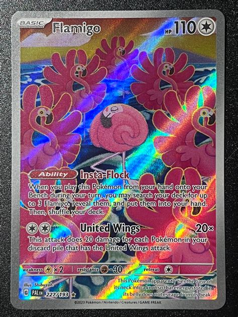 Flamigo 227193 Pokémon Paldea Evolved Illustration Rare Holo Jarvvos