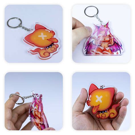 Sinder Pyro Pup Acrylic Keychain Uwu Market
