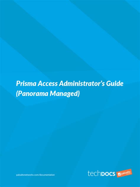 Prisma Access Panorama Admin Pdf Computer Network Cloud Computing