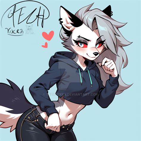 Cute Hellhound Undressing By Techvixen On Deviantart