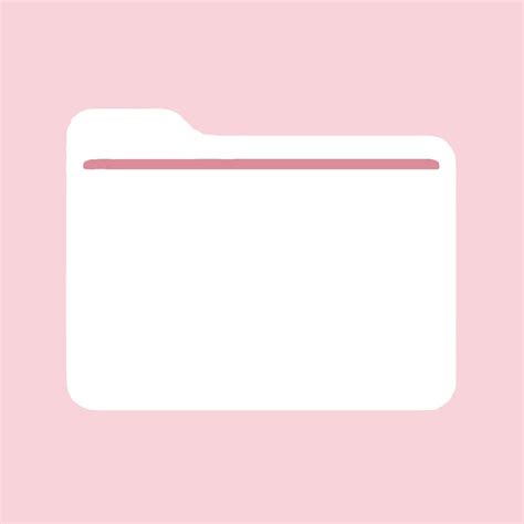 Pink Pastel Aesthetic Files Icon