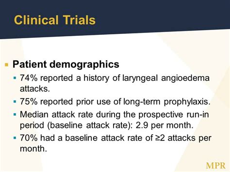 New Drug Product Orladeyo Mpr