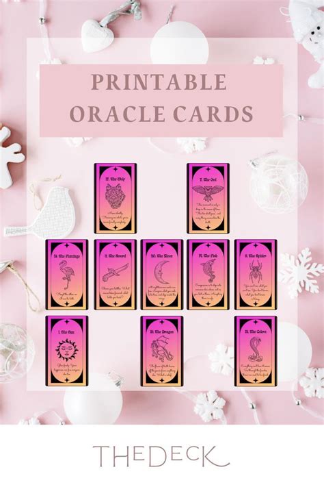 Printable Oracle Cards