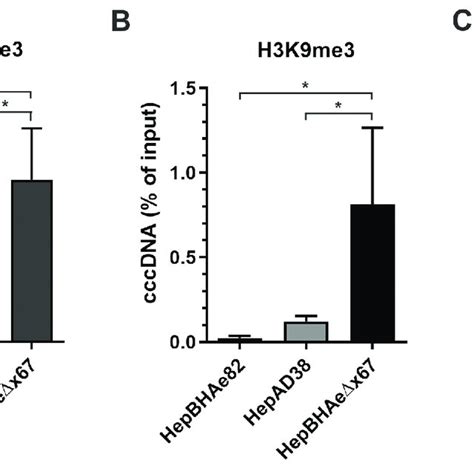 Chip Qpcr Analyses Of Hbv Cccdna Associated Repressive Markersfactors Download Scientific