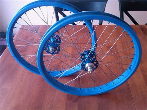 For Sale Complete Wheels Blue Z Rimsnos Blue Kt Hubs