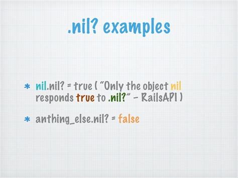 Different Between Nil Empty Bank Present And Any PPT