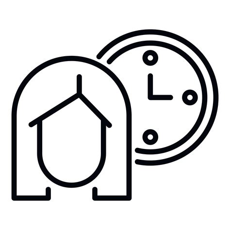 Hair Dye Clock Time Icon Outline Style 15307083 Vector Art At Vecteezy