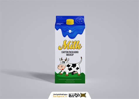 موکاپ شیر پاستوریزه پاکتی