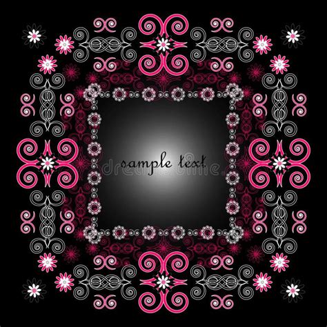 Flower Framework Stock Vector Illustration Of Abstract 9382095