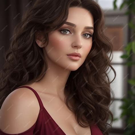 A Elegant Brunette Woman Photo Ai Generated Premium Ai Generated Image