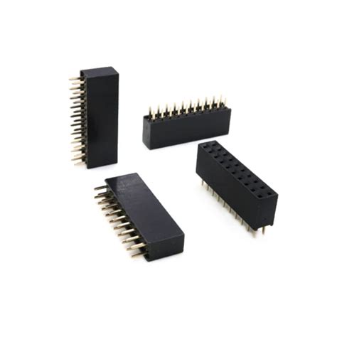 Factory Customized 2 54mm Pitch 2x10 20 Pin Double Row Female Socket Connector Header Strip