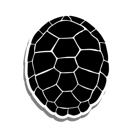 Vector Illustration Of Turtle Shell Pattern On White Background