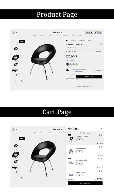 Uiux Ecommerce Furniture Store Behance