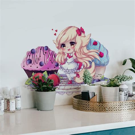 Wandtattoo La Doll Blanche Chibi Belle Wall Artde