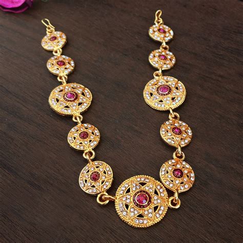 Indian Bridal Matha Patti Bollywood Headpiece Hair Chain Etsy