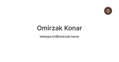Omirzak Konar — Teletype