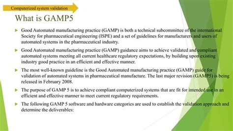 computerized system validation ppt