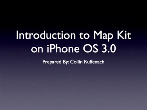 Introduction To Mapkit In Iphone Os 30 Iphone Programming Tutorials