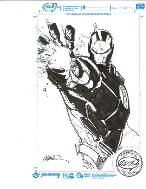 Iron Man By Humberto Ramos Comic Art Sketch Marvel Drawings Marvel Art