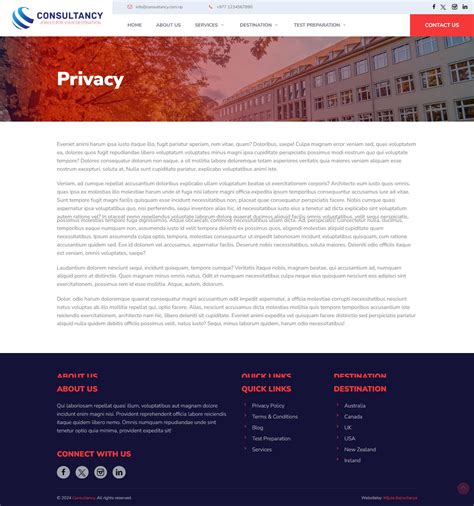 Consultancy Html Template By Miju Codester