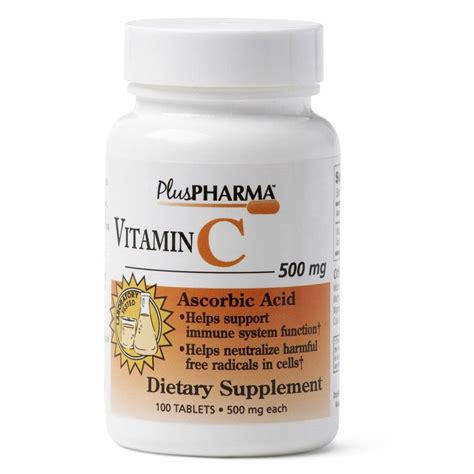 Vitamin C Ascorbic Acid Tablet 500mg 100ct