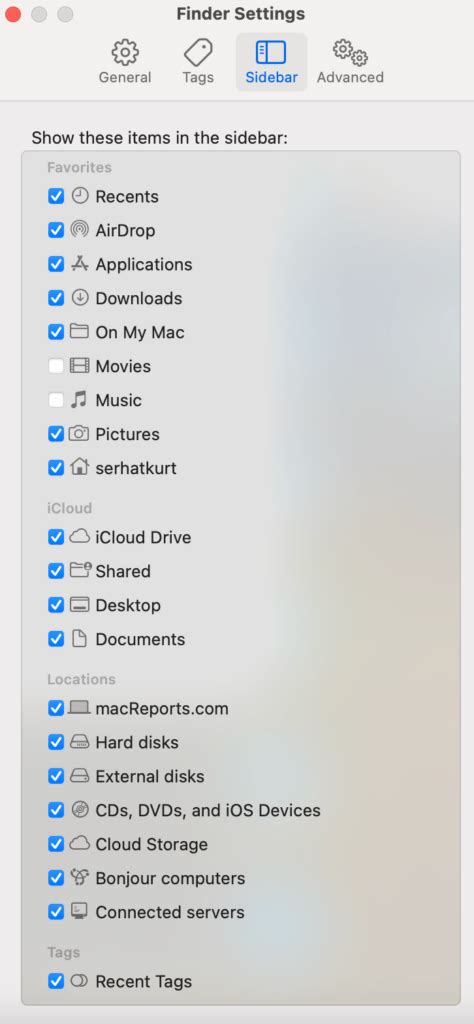 How To Customize What Appears In The Finder Sidebar On Mac MacReports