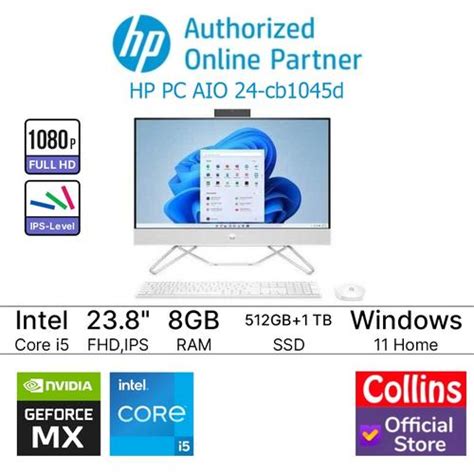 Promo Hp Pc Aio Cb D I U Gb G T Mx Fhd Touch W Ohs Cicil X