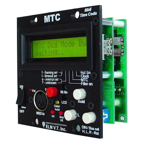 Midi Time Code MTC Reader Analyzer ELM Video Tech