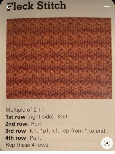 Fleck Stitch Knitting Pattern