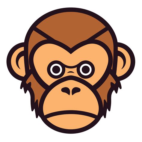 Monkey Head Clipart Ai Generative 34217350 Png