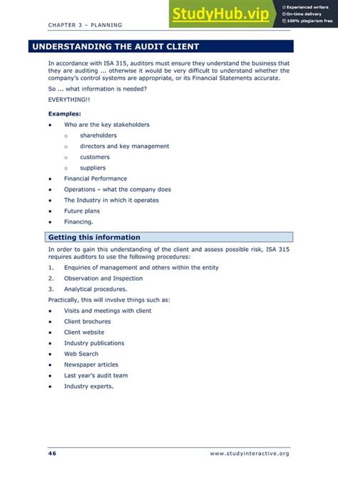 Audit And Assurance Class Notes Pdf Business Accounting And Finance