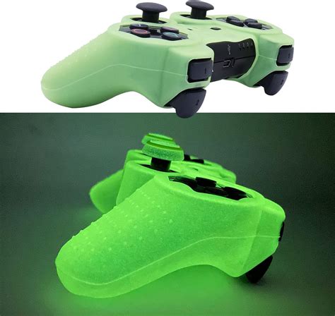 Amazon Com Silicone Case Cover For PS Controller Grips Luminous Glow In Dark Night For