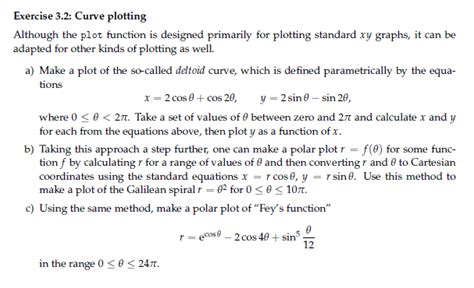 Solved Exercise 3 2 Curve Plotting Although The Plot Chegg Com