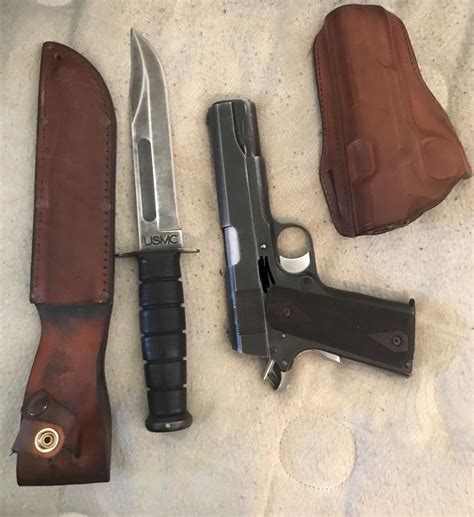 Edc Knife And Gun They Make A Great Team R1911