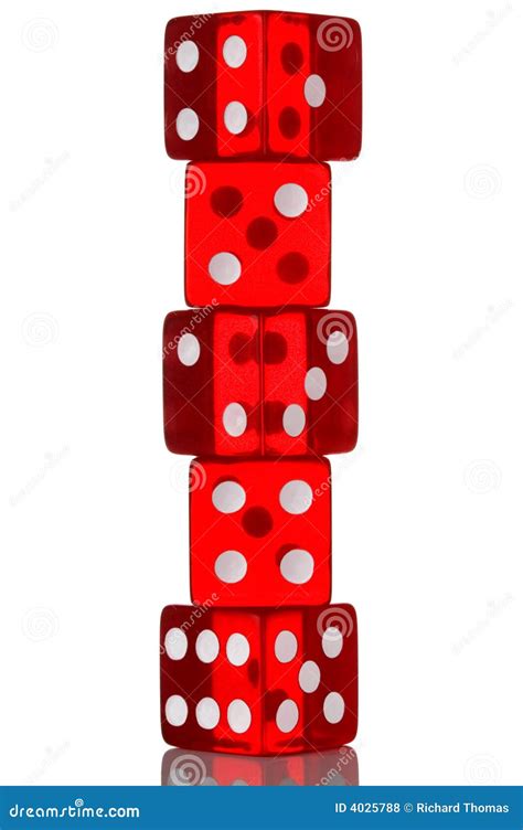 Five Dice Stack Royalty Free Stock Photos Image 4025788