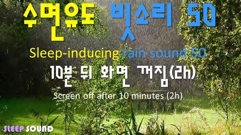 Please Subscribe 수면유도 빗소리5010분 뒤 화면 꺼짐2h비오는소리비소리빗소리수면음악빗소리 1시간빗소리 수면음악빗소리 Asmr 잠잘오는
