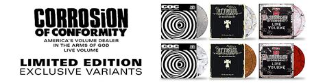 New Exclusive Vinyl 3 Corrosion Of Conformity Records Super Limited