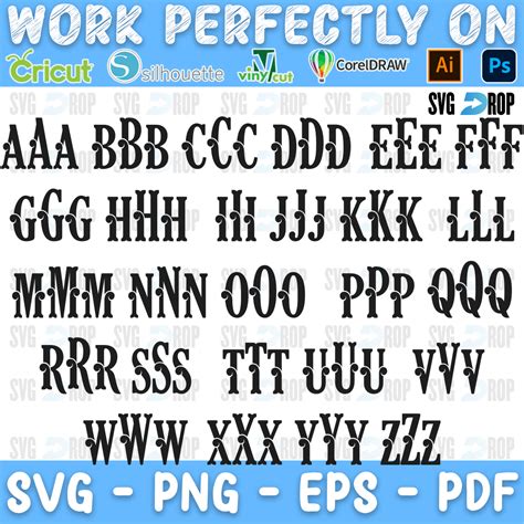 Curly Monogram Font Svg Svg Drop