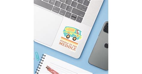 Scooby Doo Mystery Machine Peddle To The Meddle Sticker Zazzle