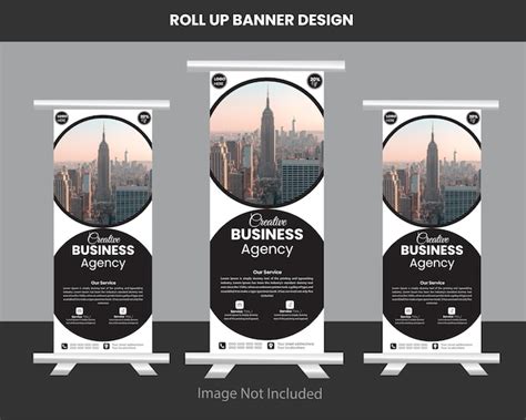 Roll Up Banner Set Vectors And Illustrations For Free Download