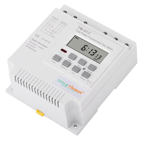 Tm613 Three Phases 380v Programmable Timer Switch With Backlight Motor Automatic Intelligent