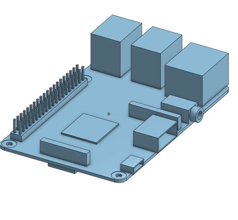 Raspberry Pi 3 Model B V17 Reference Model By Alfonso Oramas