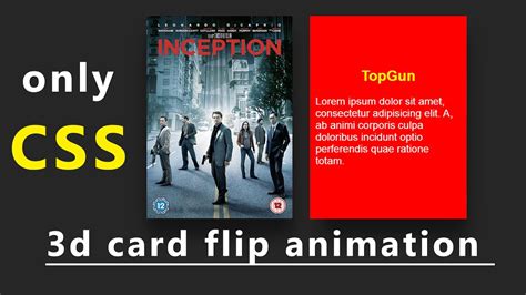 3d Card Flip Animation Css Tutorial Front End Developer Css Design Youtube